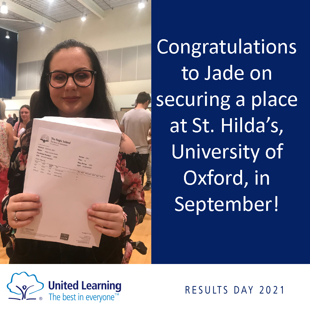 Oxbridge Success for The Regis School