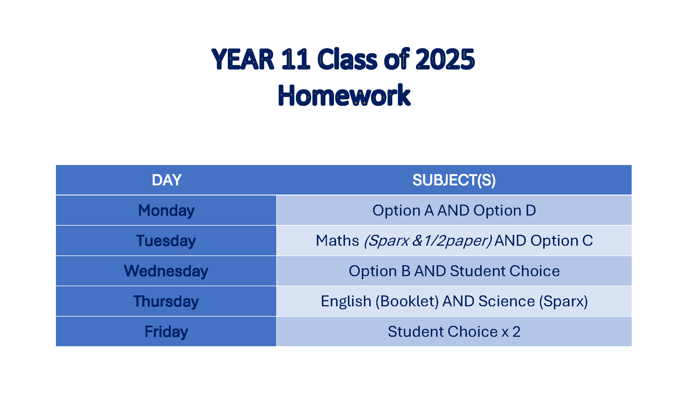 The Regis School > Parents > Year 11 Students and Parent Information ...